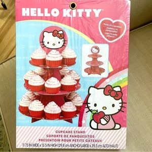 Hello Kitty | Dining | Hello Kitty Cupcake Cake Dessert Stand Party ...